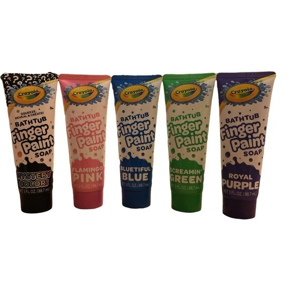 Crayola | Toys | Crayola Bathtub Finger Paint Soap Kids 3oz Set Of 5 ...